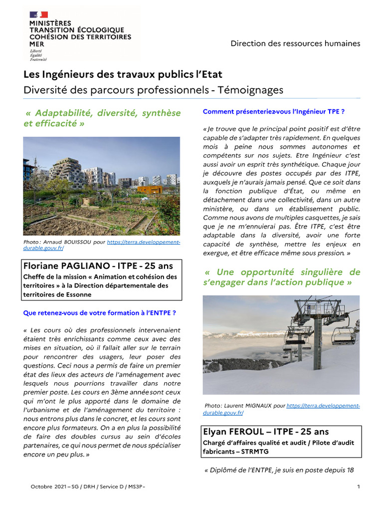 Temoignages Itpe | PDF