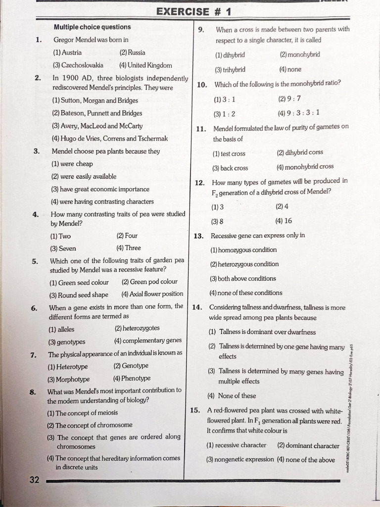 Assignment - Heredity | PDF