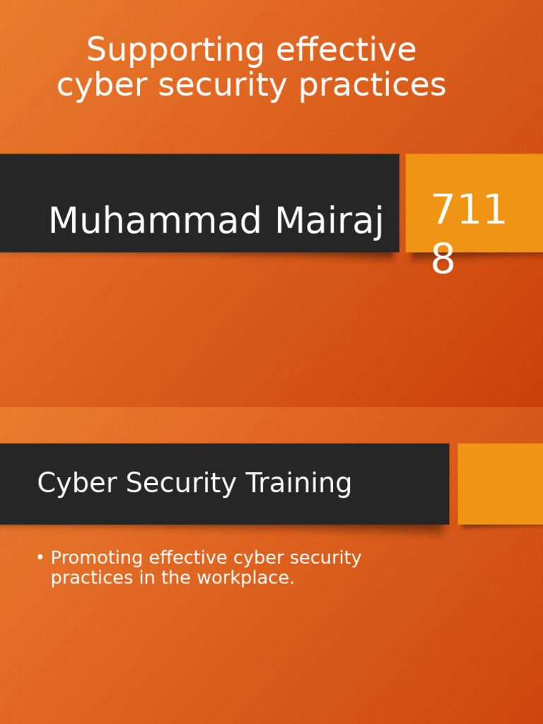 Cyber Security Training Presentation | PDF