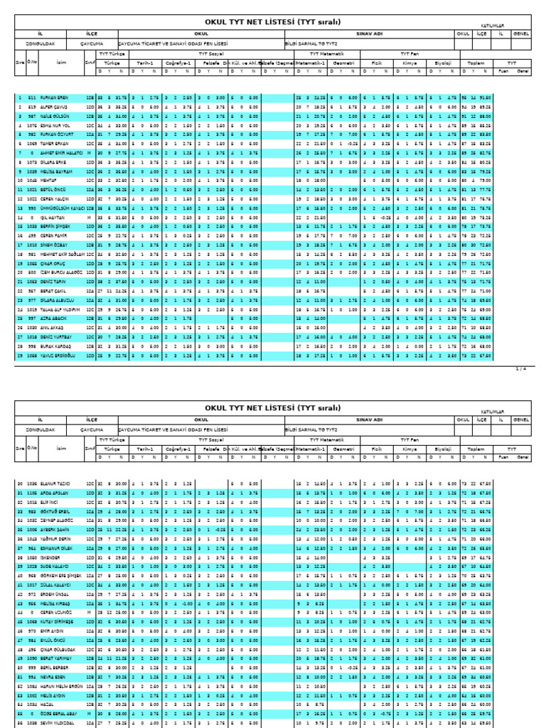 BİLGİ SARMAL TYT-13 | PDF
