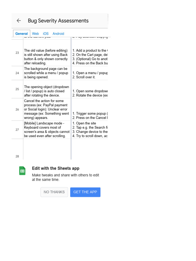 Mobile UX Bug Report and Analysis | PDF