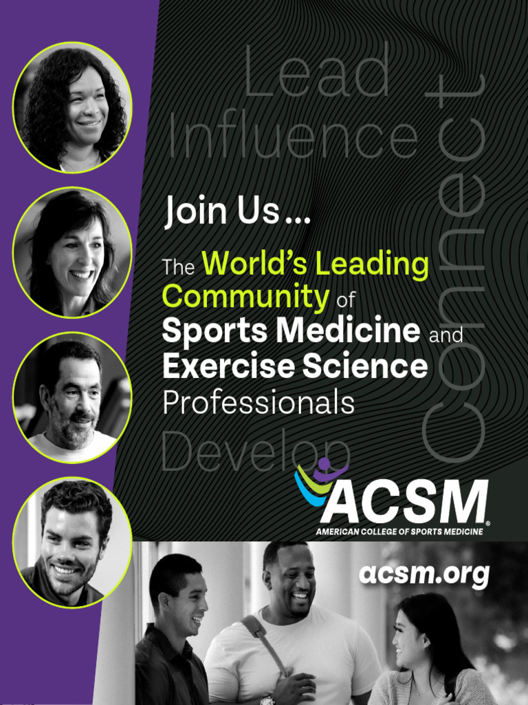 Acsm Membership Brochure Pro Web | PDF | Leadership | Science