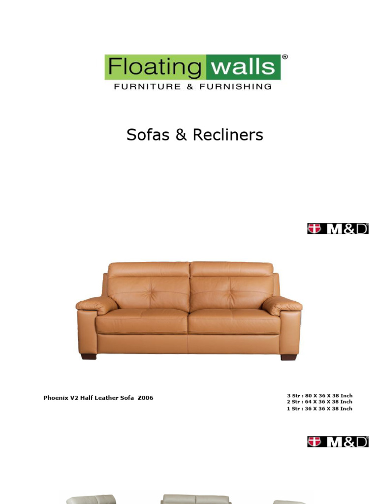 Sofa and Recliner Collection Overview | PDF | Biodegradable Materials ...