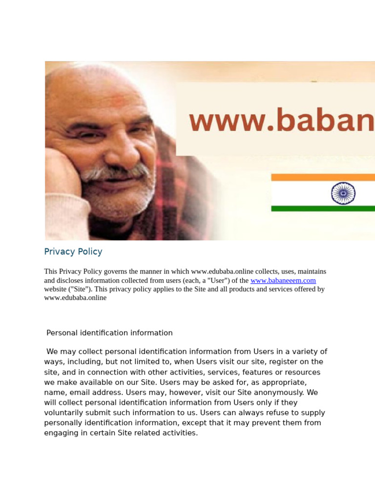 Edubaba privacy | PDF | Http Cookie | Privacy