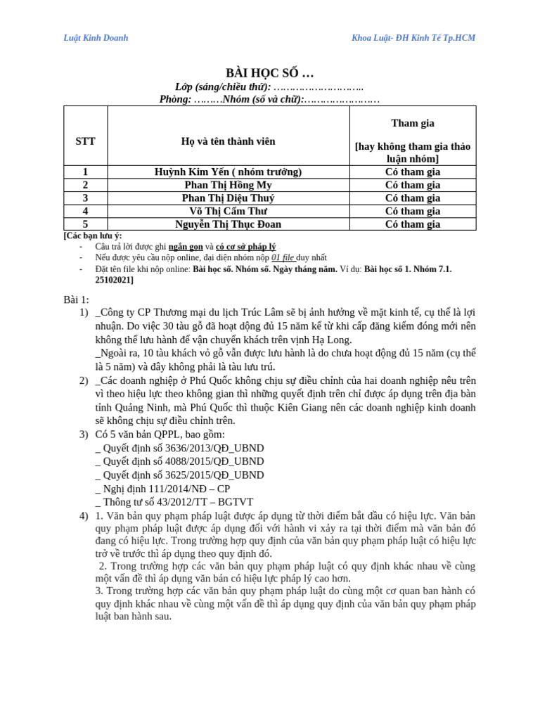 Form Bài Nhóm. Nhóm 5sv - ST3.CT3.ST6.ST5 | PDF