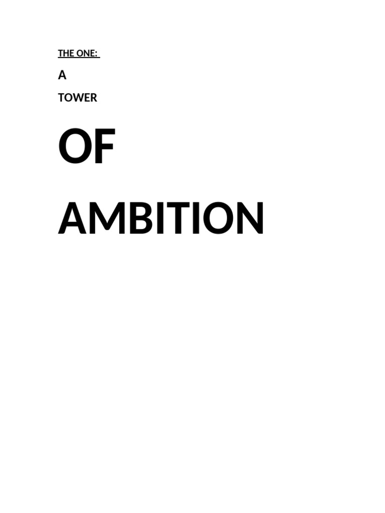 The One_A Tower of Ambition | PDF | Logistics