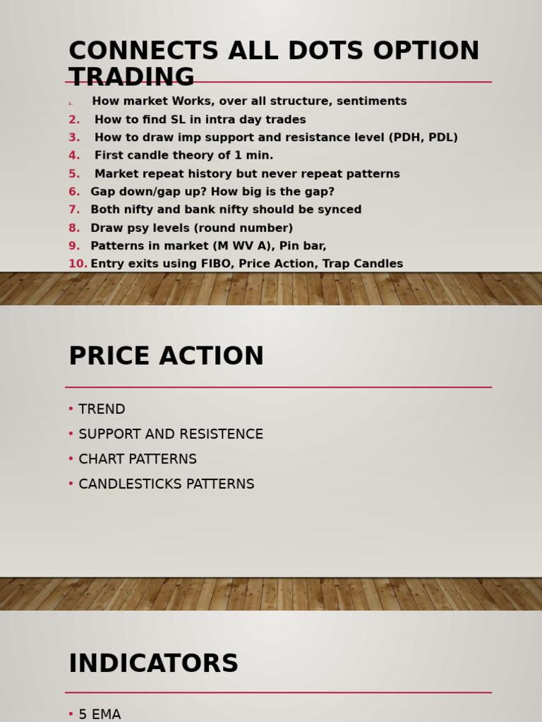 Connect All DOTS. OPTION TRADING ROADMAP | PDF
