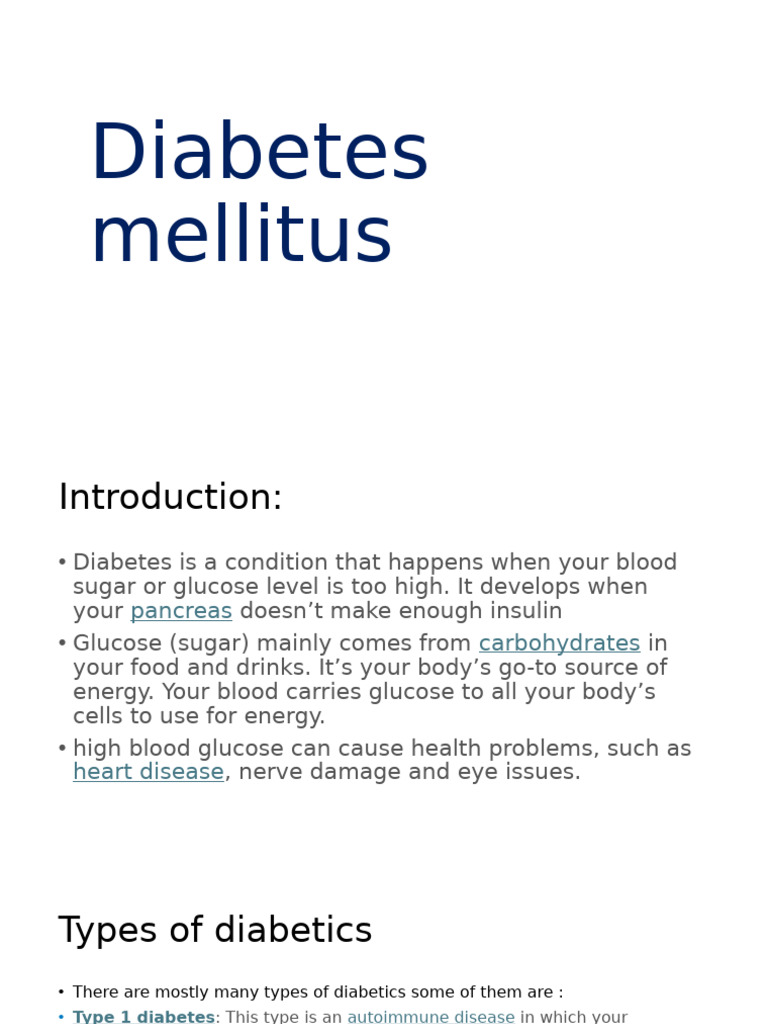 Diabetes | PDF