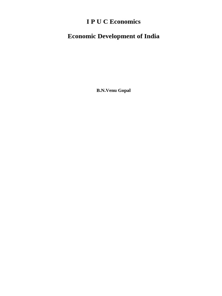 Economic Development of India (1947-1990) | PDF | Demography ...