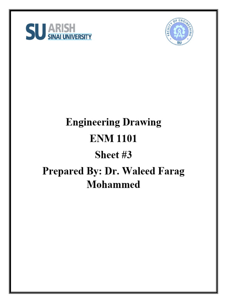 Sheet #3 - Engineering Drawing | PDF