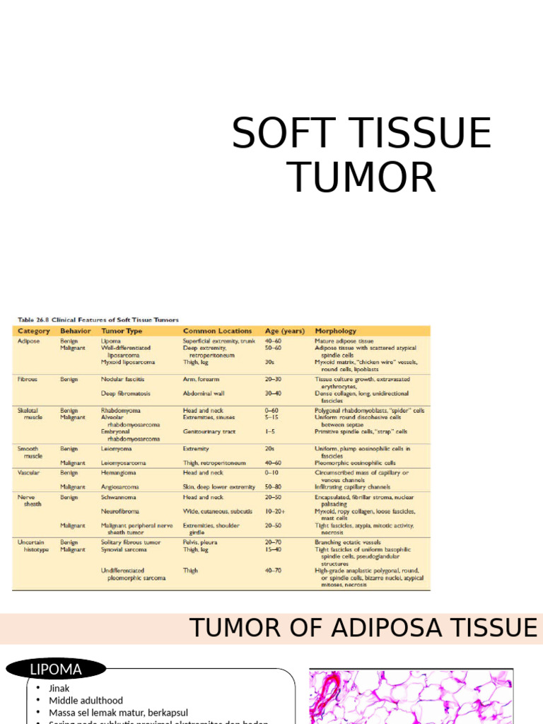 Soft Tissue Tumor | PDF