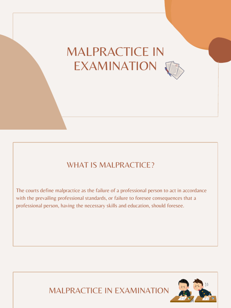 Understanding Examination Malpractice | PDF | Integrity | Corruption