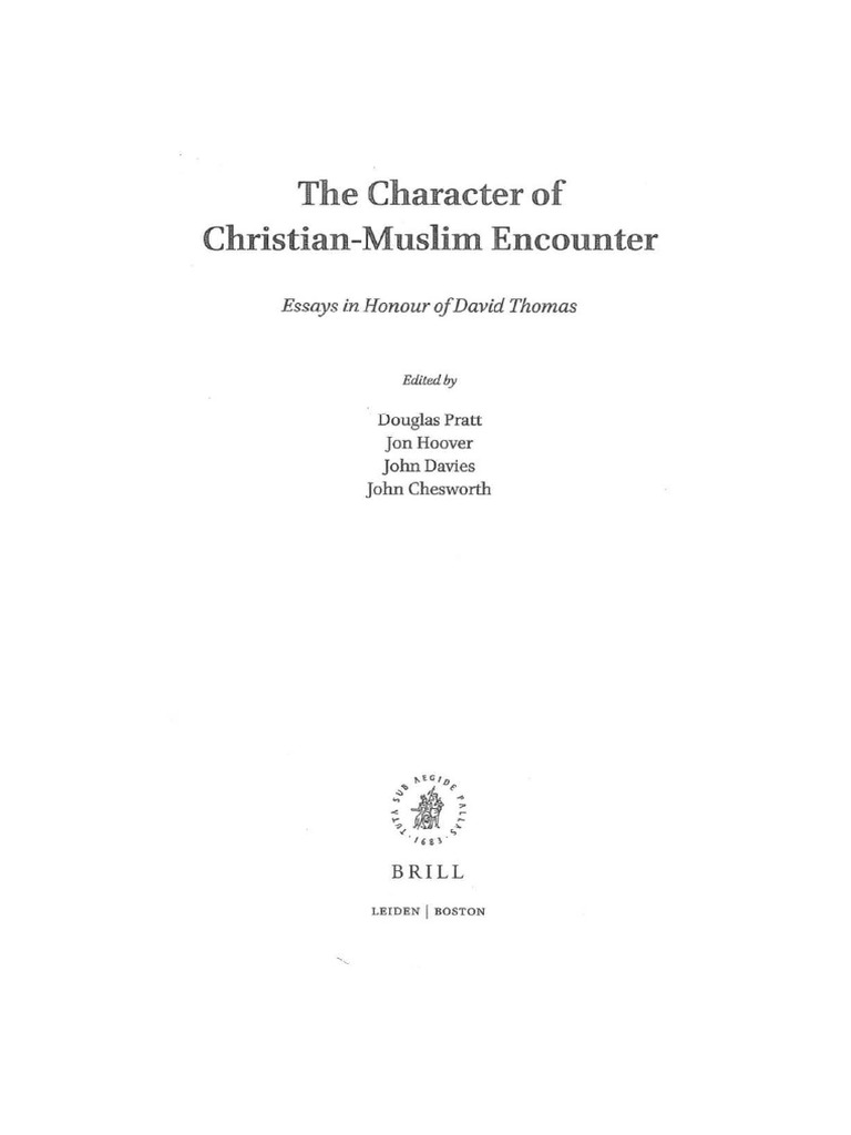 Muslim Christan Encounters Paper | PDF