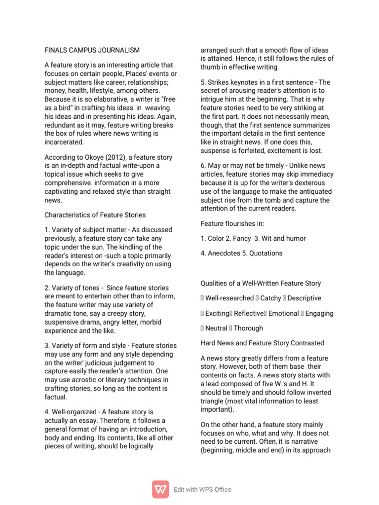 Campus Journalism Finals | PDF | News | Essays