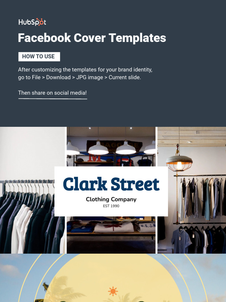 5 Facebook Cover Templates | PDF
