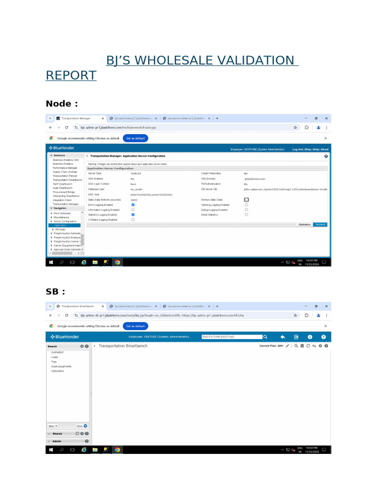 BJ'S Wholesale Validation Report 25 Nov 2024 | PDF