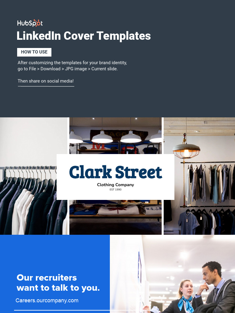 5 LinkedIn Cover Templates | PDF