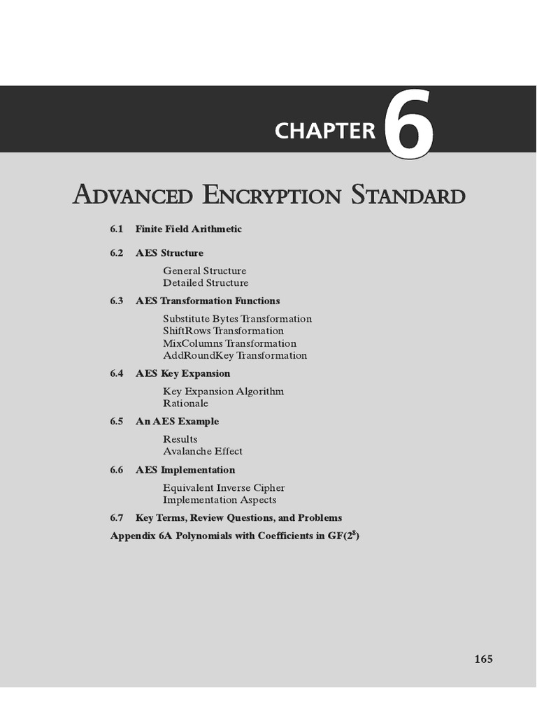 Cryptography. Advanced encryption standard | PDF