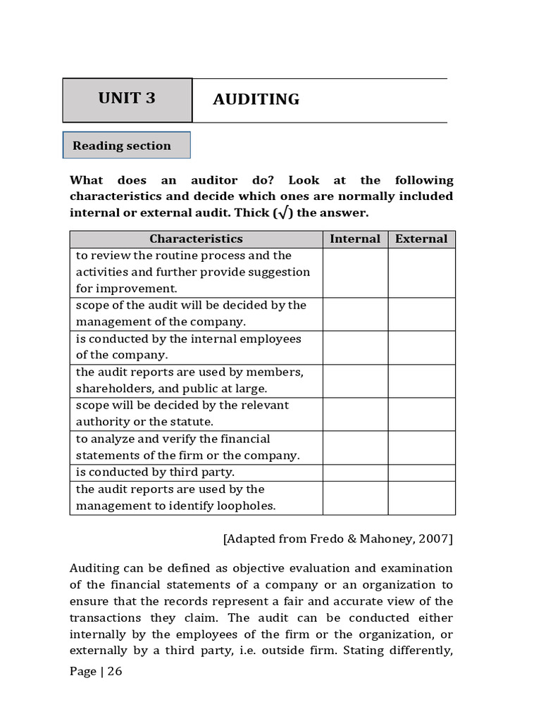 Auditing | PDF | Audit | Internal Audit
