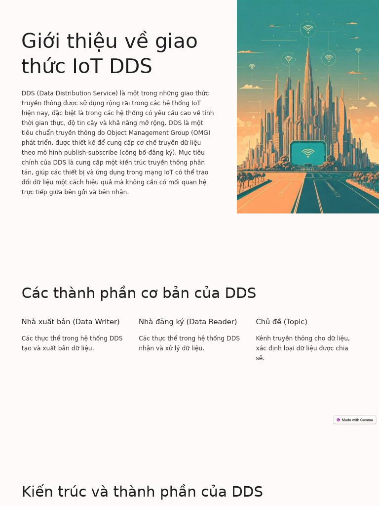 Gioi Thieu Ve Giao Thuc IoT DDS | PDF