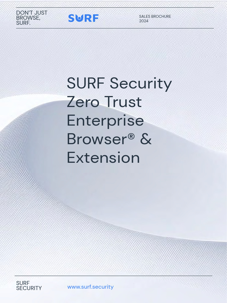 Surf - Brochure 2024 - Final | PDF | Security | Computer Security
