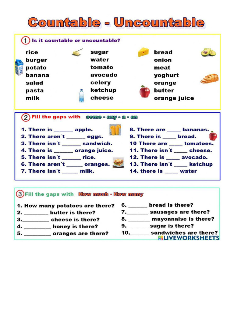 Countables:Uncountables:There is: There Are | PDF