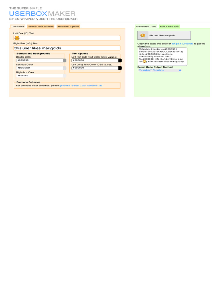 The Super-Simple Userbox Maker 6 | PDF