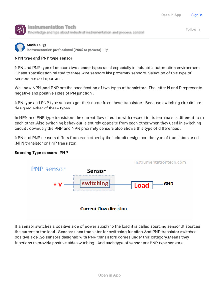 NPN type and PNP type sensor NPN and PNP type of sensors,two sensor types used especially in ...