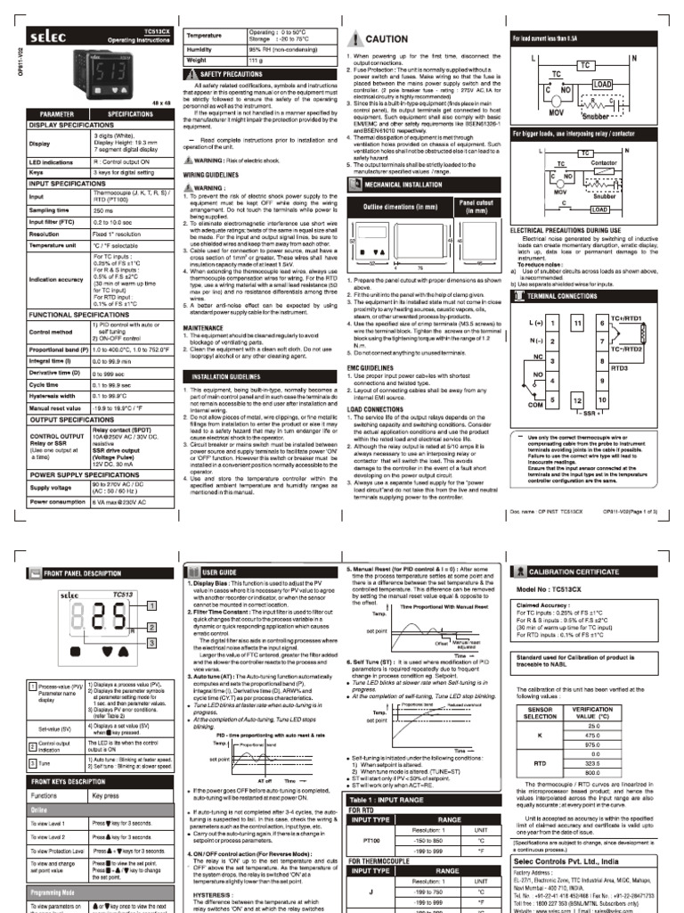 TC513CX Instruction Manual | PDF