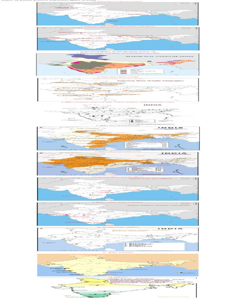 Maps of Class 10 | PDF