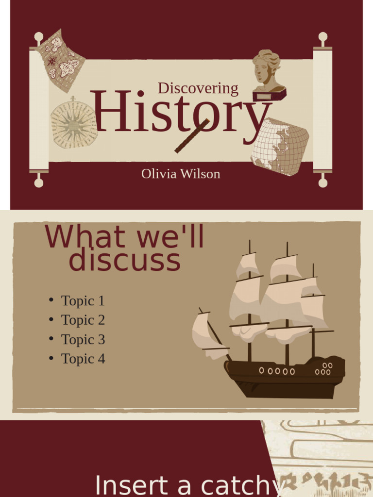 Simple Red and Beige Vintage Illustration History Report Presentation | PDF