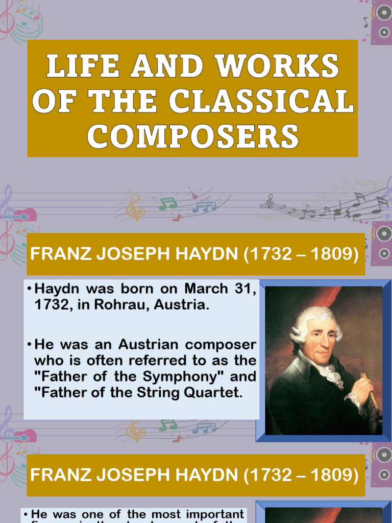 Haydn: Father of Symphony & Quartet | PDF | Ludwig Van Beethoven ...