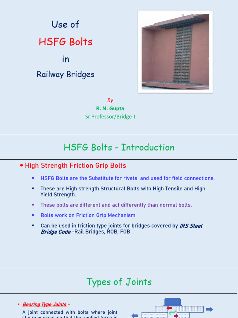 HSFG Bolts-RNG | PDF | Screw | Nut (Hardware)