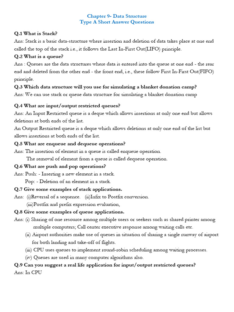 Data Structures: Stacks and Queues Explained | PDF