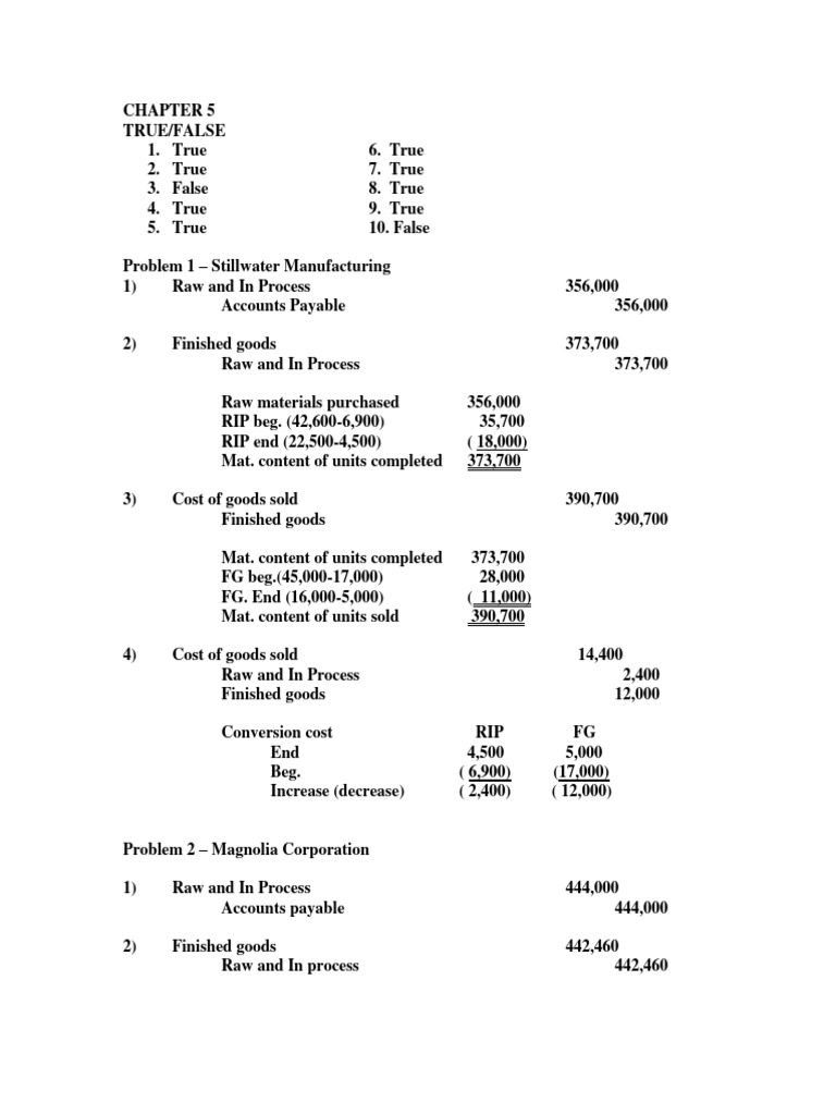 Cost Analysis for Manufacturing Companies | PDF | Cost Of Goods Sold ...