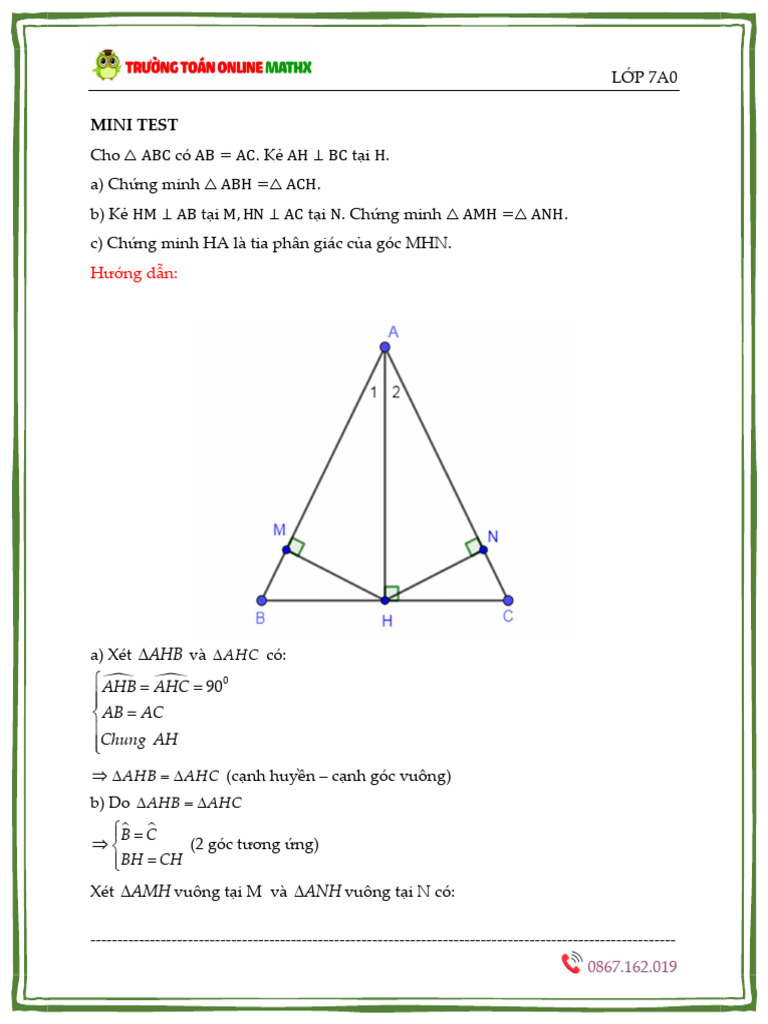 Abc Ab Ac Ah BC H Abh Ach HM Ab M, HN Ac N Amh Anh | PDF