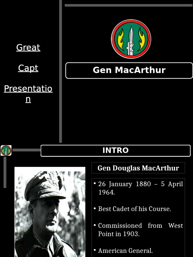GRT Capt Gen MacArthur - 6B | PDF | Douglas Mac Arthur | Korean War