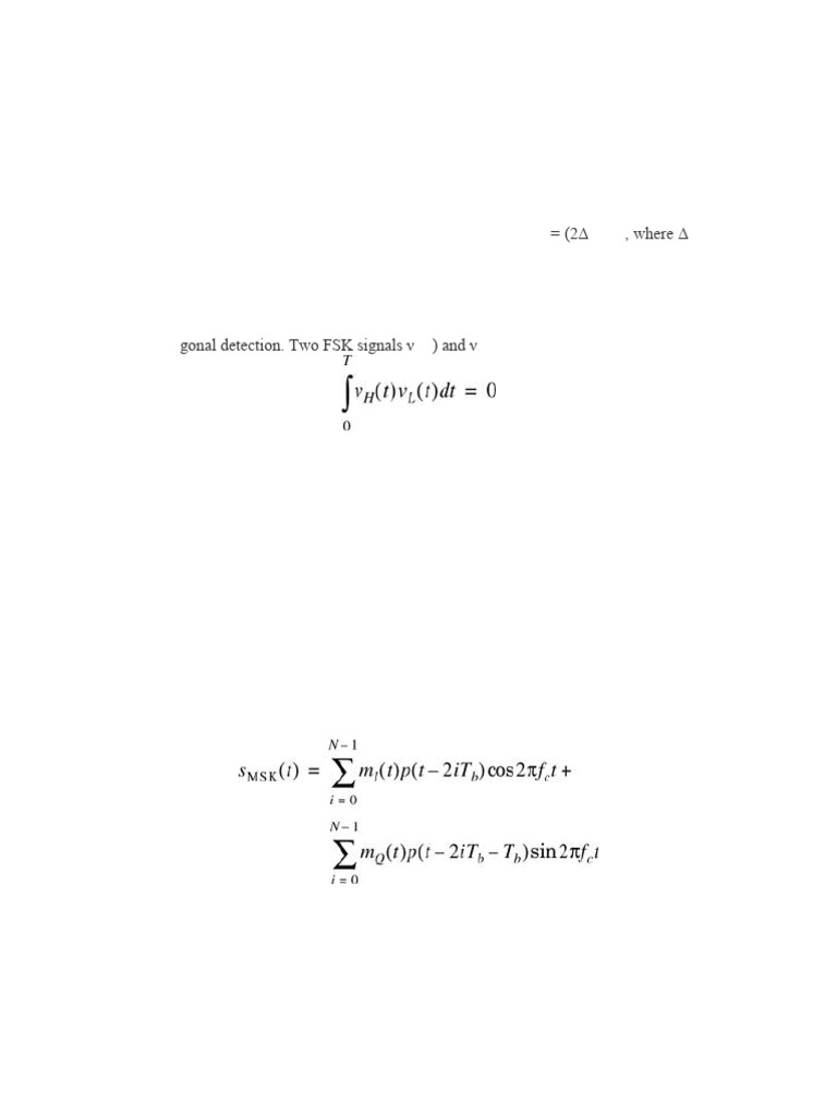 Minimum Shift Keying and Gaussian MSK | PDF | Modulation | Frequency Modulation
