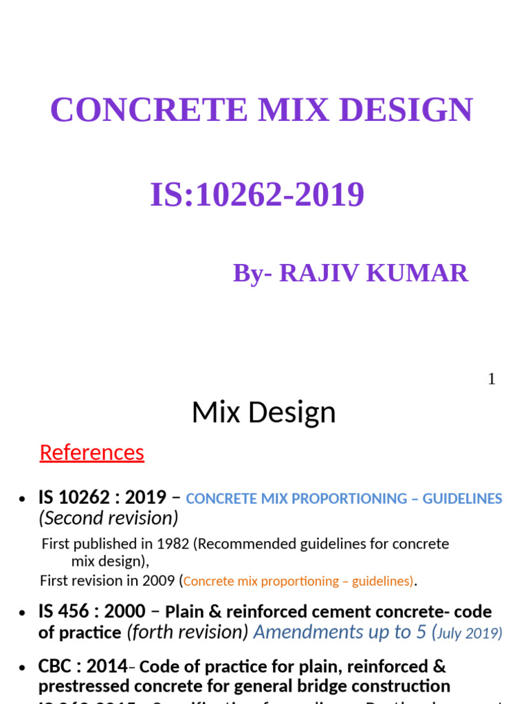 1.Mix Design by RK | PDF | Concrete | Standard Deviation