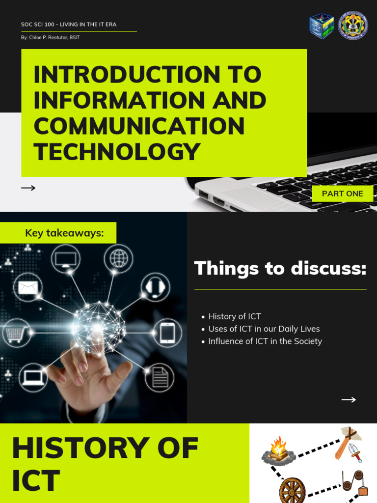 Introduction to ICT (SocSci100) - Part One | PDF | Information And ...