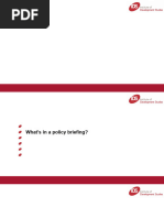 Ministerial Briefing Template | PDF | Science & Mathematics