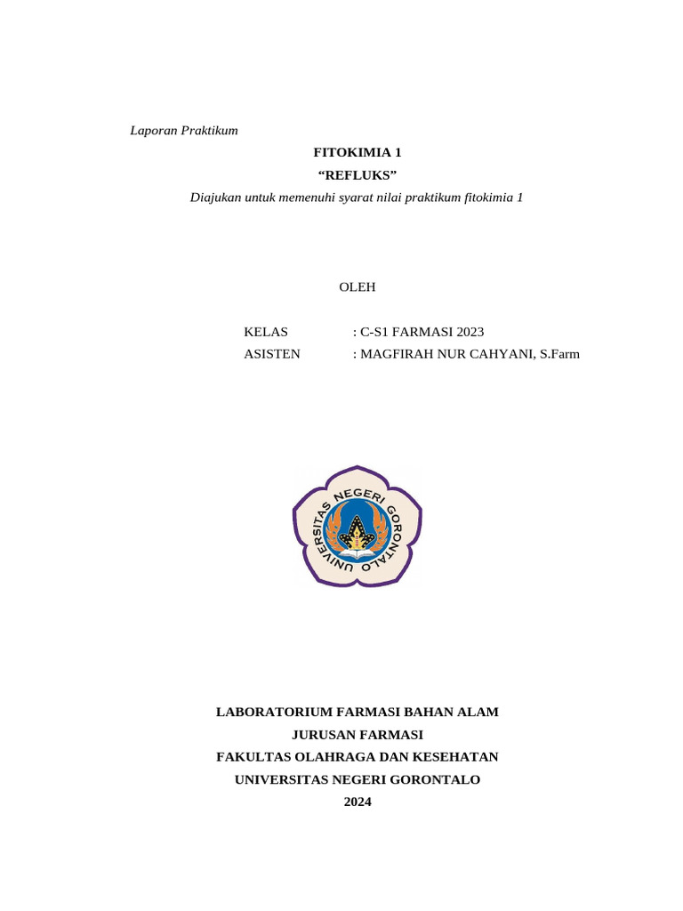 Laporan Refluks p3 (Bismillah Acc Besok) | PDF