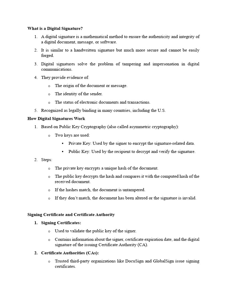 ASWIN TS DECODED UNIT 2 Digital Signature NOTES | PDF | Public Key ...