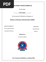 Aktu Mini Project Guidelines 2025 For MBA | PDF