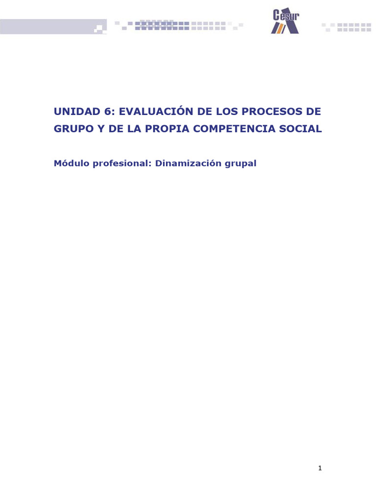 UD6_DGRU | PDF | Evaluación | Investigación social