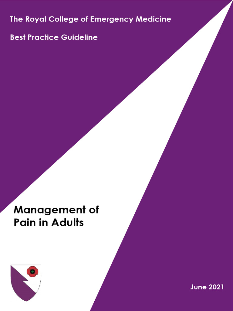 Pain Management Guidelines for EDs | PDF | Analgesic | Emergency Department