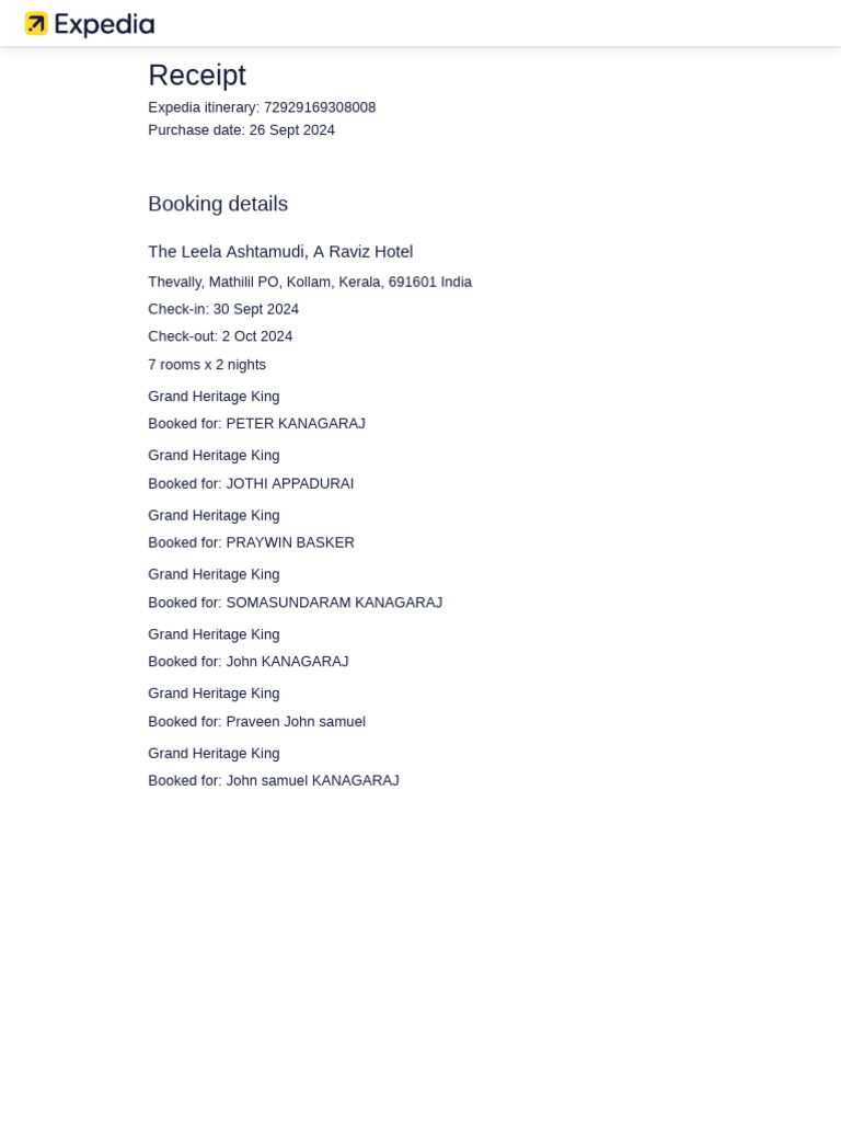Trip Receipt | PDF