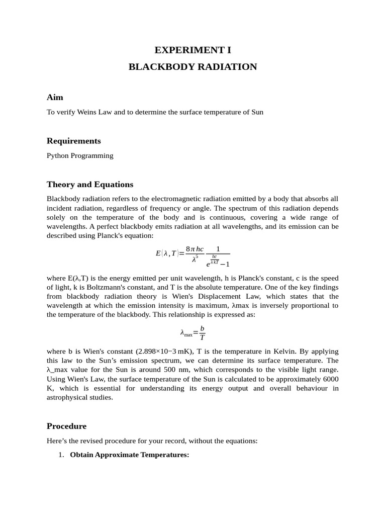 Quantum Lab Manual Exp 1 | PDF | Electromagnetic Spectrum | Quantity
