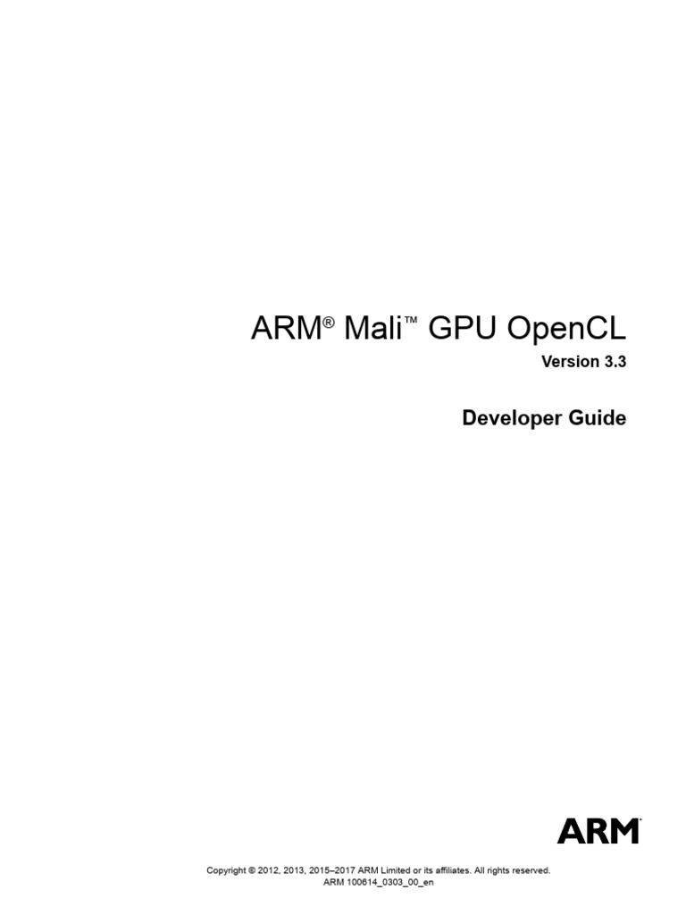 Arm Guide To OpenCL Programming | PDF | Parallel Computing | Graphics Processing Unit
