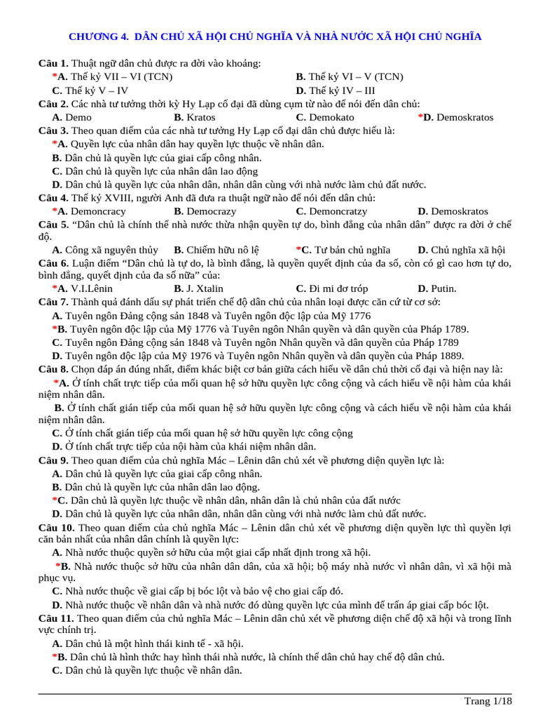 Chương 4 CNXH | PDF